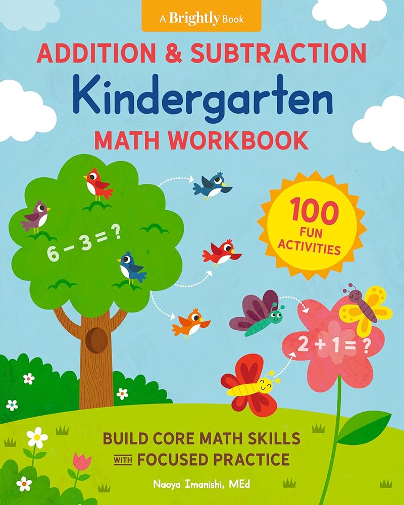 Addition and Subtraction Kindergarten Math Workbook: 100 Fun Activitie ...